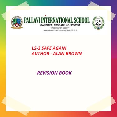 Book Creator | GRADE-3 LS-3 SAFE AGAIN RECAP BOOK