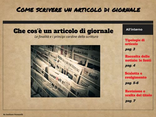 Book Creator | Come scrivere un articolo di giornale