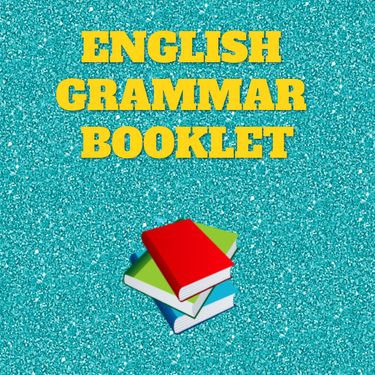 Book Creator | ENGLISH GRAMMAR BOOKLET