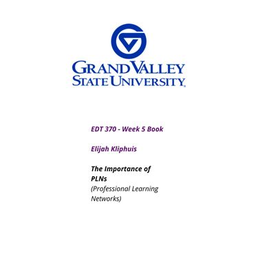 Book Creator | Elijah EDT 370 Book