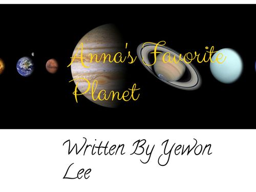 Book Creator | Anna's Favorite planet