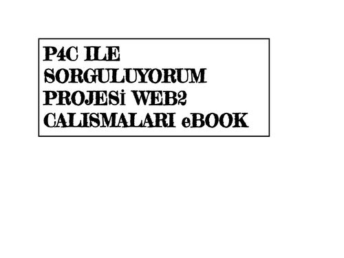 Book Creator | P4C İLE SORGULUYORUM EBOOK