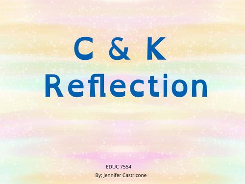 Book Creator | C. K Reflection
