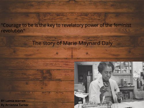 Book Creator | Marie Maynard Daly