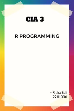 Book Creator | R PROGRAMMING CIA3