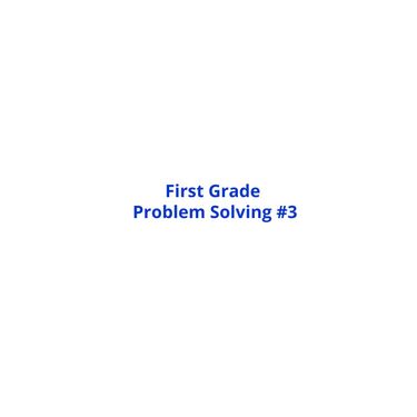 Book Creator | First Grade Problem Solving #3
