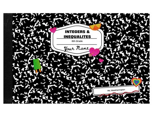 Book Creator | Integers/Inequlaites
