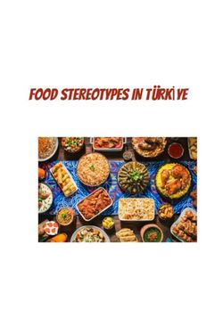 Book Creator | FOOD STEREOTYPES