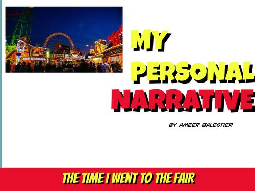 Book Creator | Personal Narrative