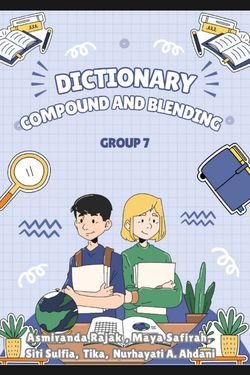 Book Creator | Dictionary compound and blending (Group 7)