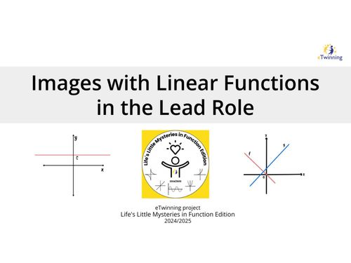 Book Creator | Images with Linear Functions in the Lead Role