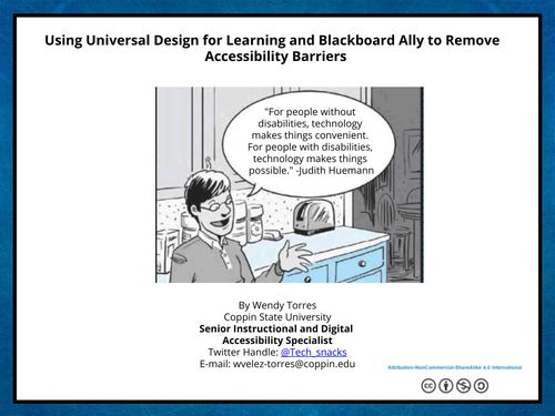 Book Creator | Using Universal Design for Learning and Blackboard Ally ...