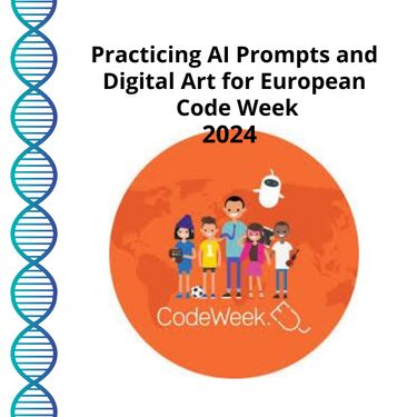 Book Creator | Practicing AI Prompts and Digital Art for European Code Week