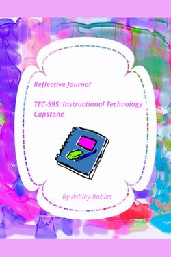 Book Creator | Reflection Journal for TEC-595