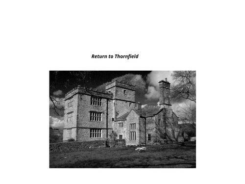 Book Creator | Return to Thornfield