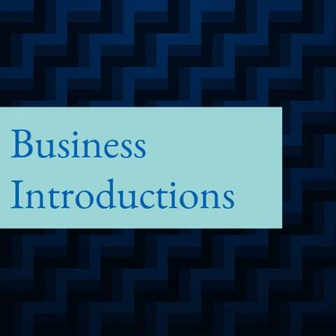 Book Creator | Business Introductions
