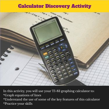 Book Creator | Graphing calculator: Discovery Activities