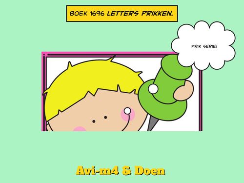 Book Creator | Boek 1696 Letters prikken.