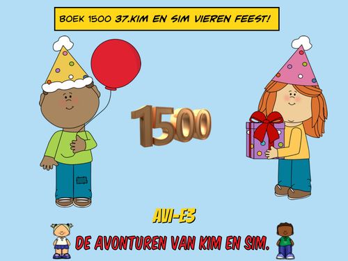 Book Creator | Boek 1500 37.Kim en Sim vieren feest!