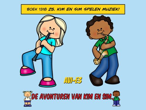 Book Creator | Boek 1318 25 Kim en Sim spelen muziek!