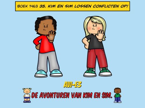 Book Creator | Boek 1463 35. Kim en Sim lossen conflicten op
