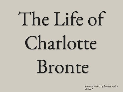 Book Creator | The Life of Charlotte Bronte