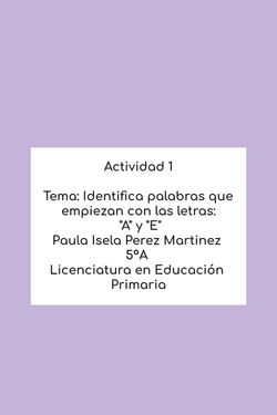 Book Creator | Palabras con las letras a y e