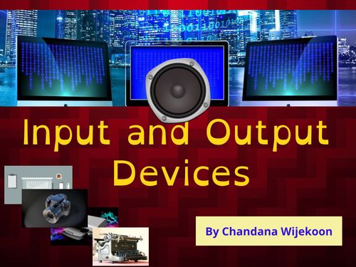 Book Creator | Input and Output Devices