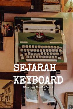 Book Creator | Sejarah Keyboard