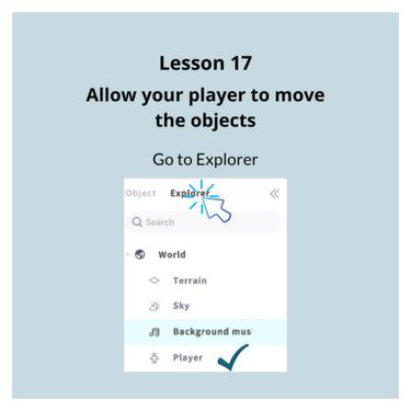 Book Creator | Lesson 17: Allow player to move objects