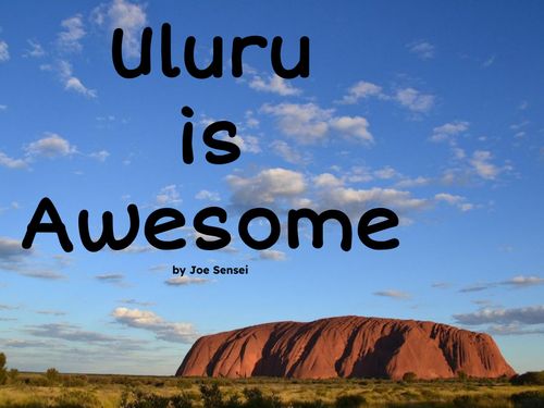 Book Creator | Uluru is Awesome