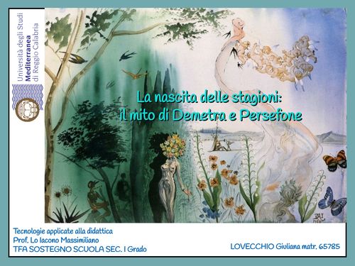 Book Creator | La nascita delle Stagioni: il mito di Demetra e Persefone