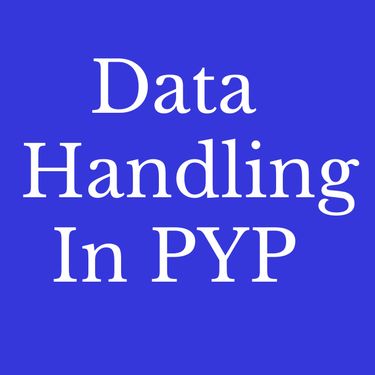 Book Creator | Data Handling in PYP