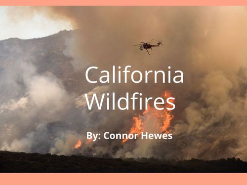 Book Creator | California Wildfires