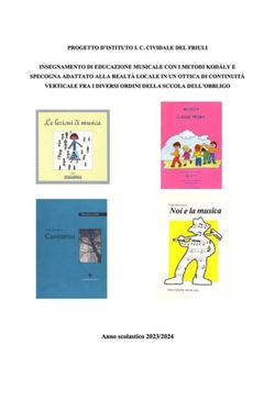 Book Creator | Progetto di ed. musicale