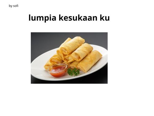Book Creator | lumpia kesukaan ku