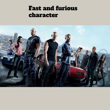 Book Creator | Fast and furious character