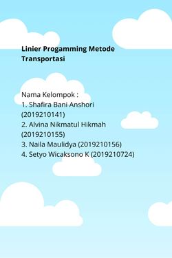 Book Creator | linier progamming dengan metode transportasi
