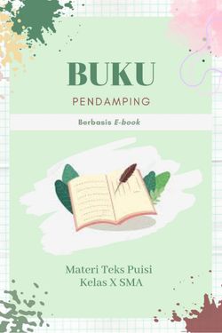 Book Creator | BUKU PENDAMPING BERBASIS E-BOOK MATERI TEKS PUISI KELAS X