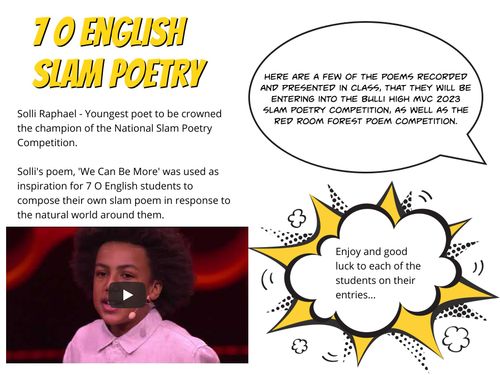 Book Creator | 7O English Slam Poetry