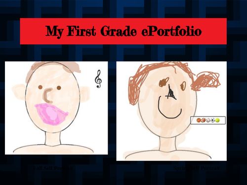Book Creator | First grade portfolio template