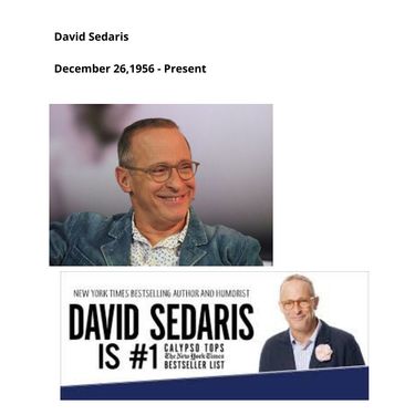 Book Creator | David Sedaris
