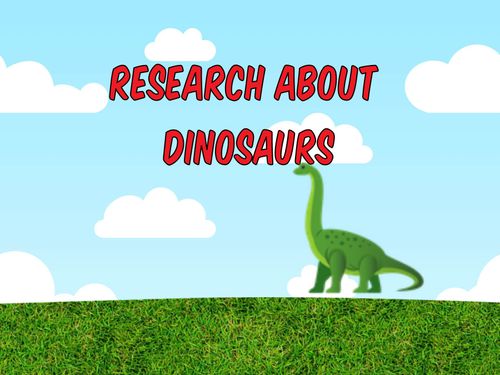 Book Creator | Research About Dinosaurs