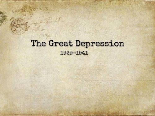 Book Creator | The Great Depression