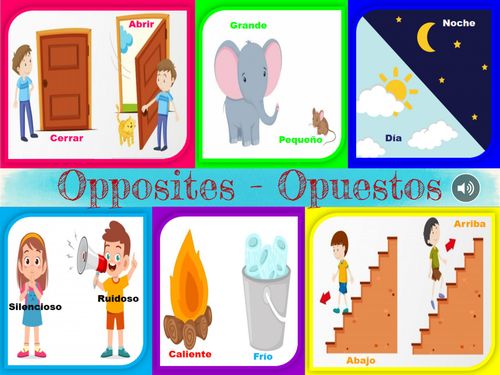 Book Creator | Opposites - Opuestos