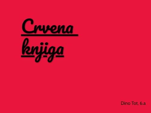 Book Creator | Crvena knjiga