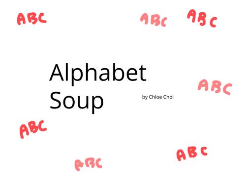 Book Creator | Alphabet Soup