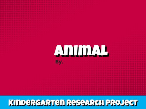 Book Creator | Kindergarten Animal Research Project