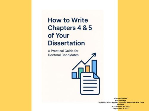 Book Creator | “How to” for Dissertation Chapter 4 and Chapter 5