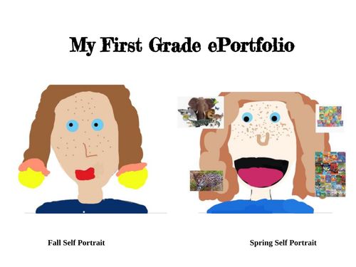 Book Creator | First grade portfolio template